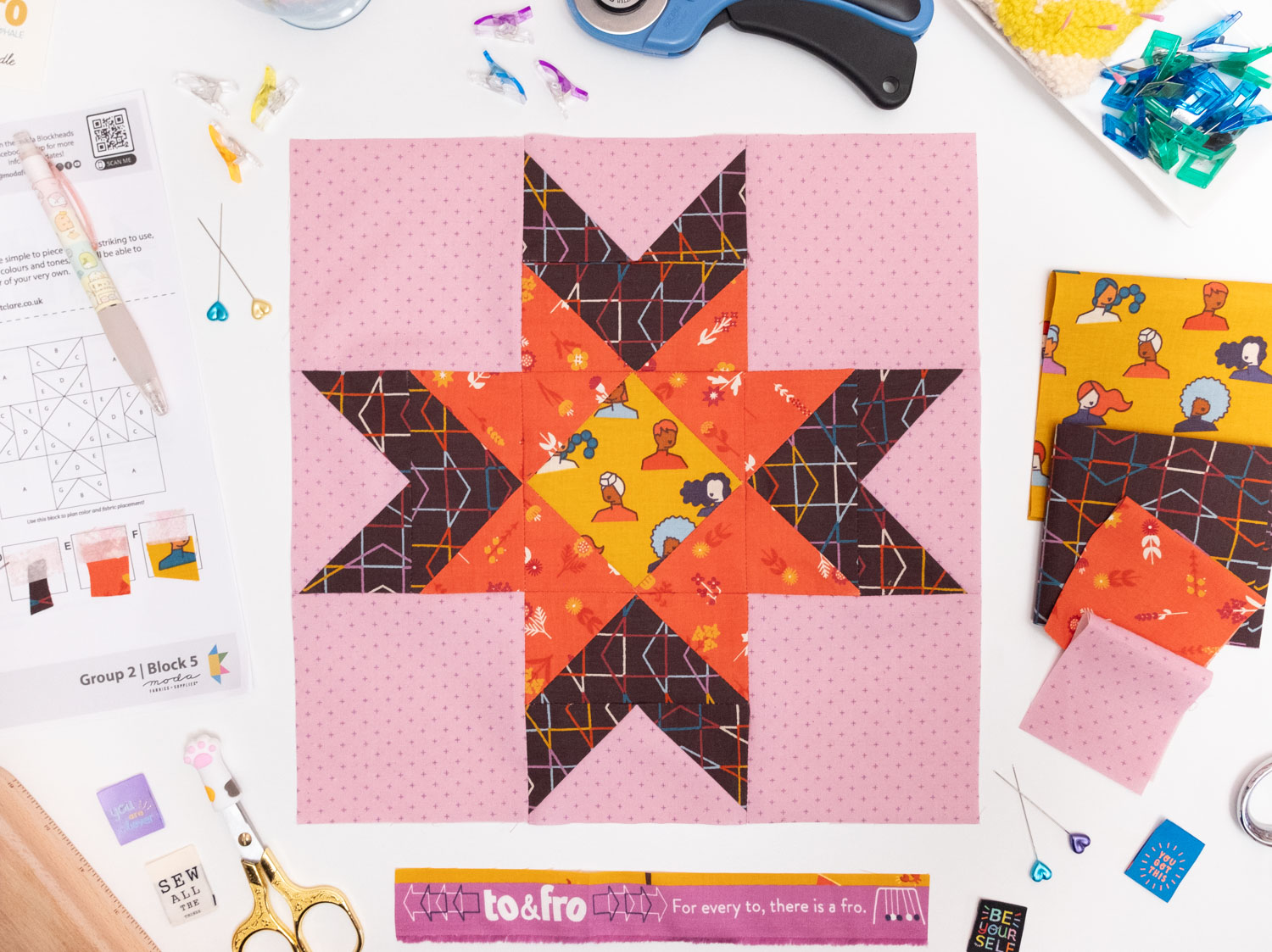 Moda Blockheads 5 Ruby Star Society Edition Sew Along Info – Little ...