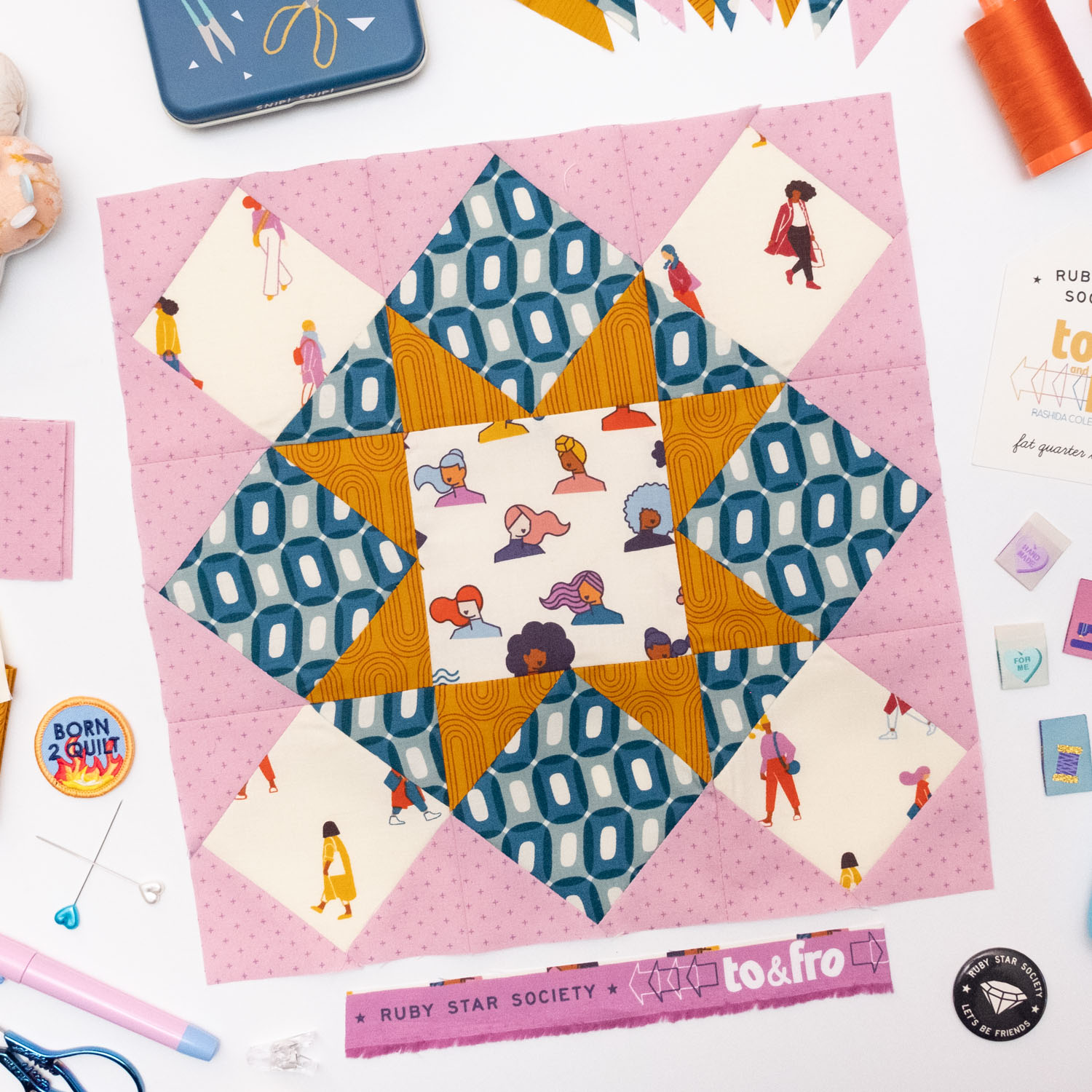 Moda Blockheads 5 Ruby Star Society Edition Sew Along Info – Little ...