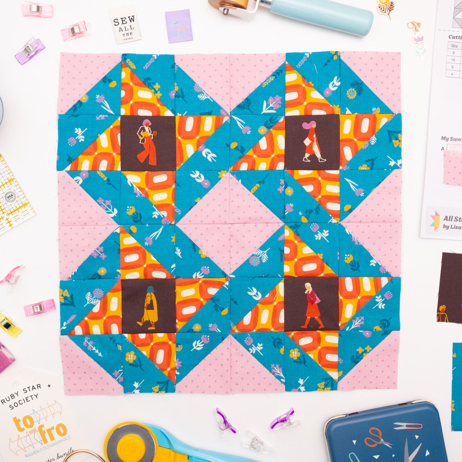 Moda Blockheads 5 Ruby Star Society Edition Sew Along Info – Little ...
