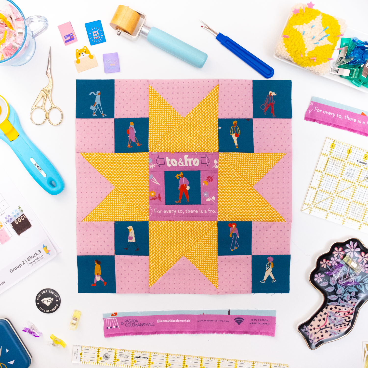 Moda Blockheads 5 Ruby Star Society Edition Sew Along Info – Little ...