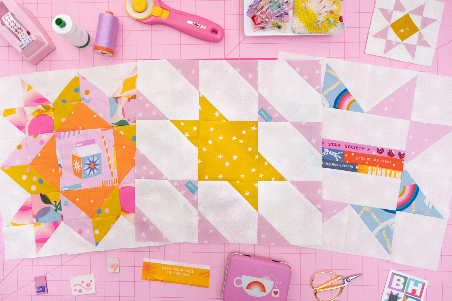 Moda Blockheads 5 Ruby Star Society Edition Sew Along Info – Little ...